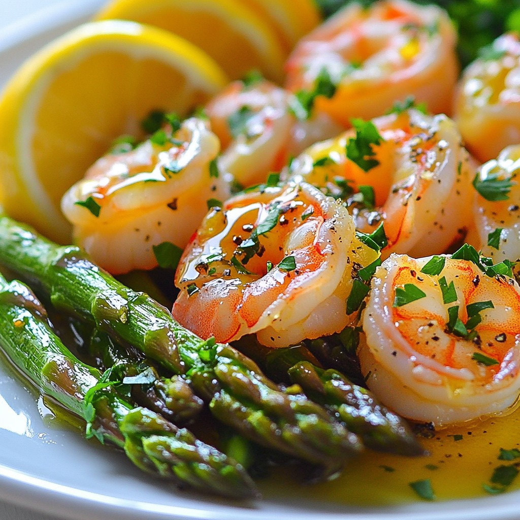 One-Pan Lemon Garlic Shrimp and Asparagus Delight - Recipe Website