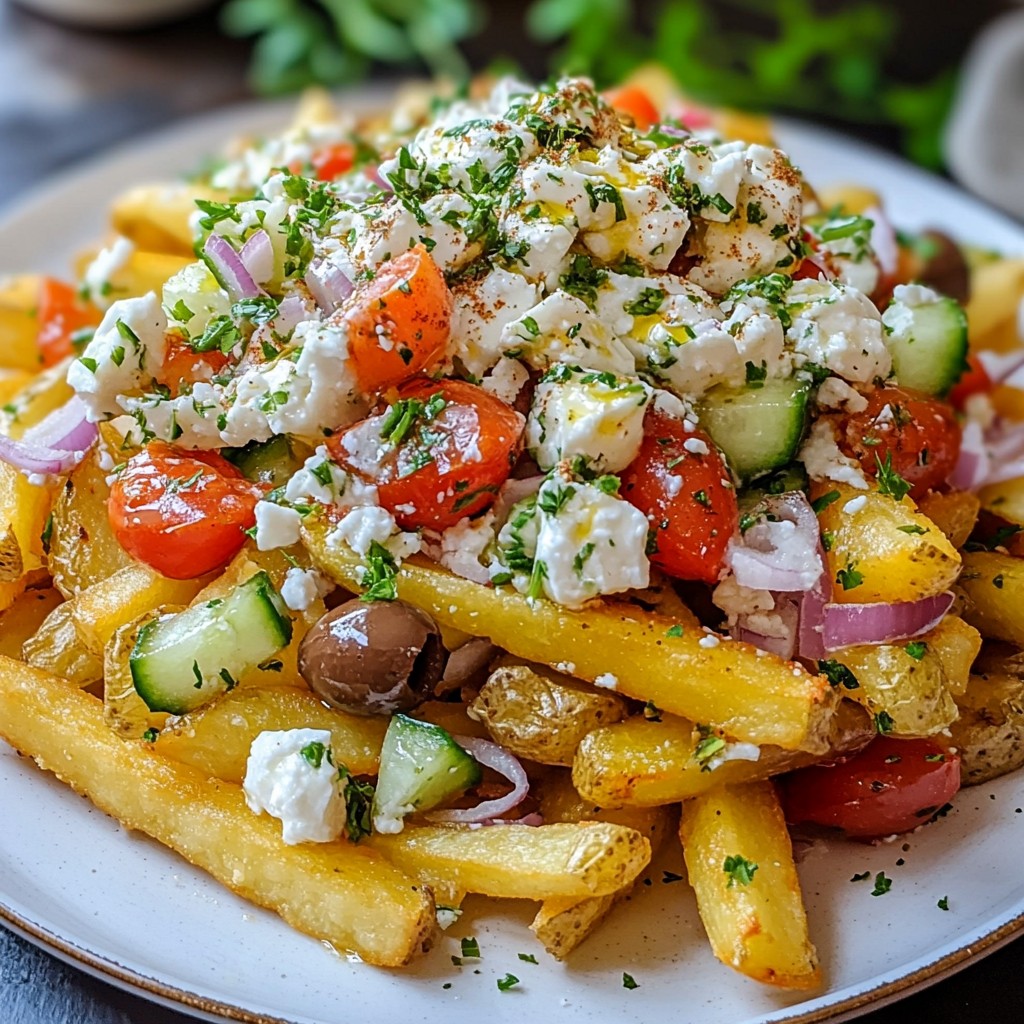 Loaded Greek Fries Flavorful and Easy Recipe - Recipe Website